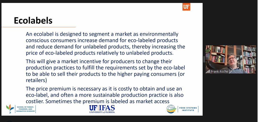 Dr. Frank Asche participó en seminario sobre certificaciones verdes en ...