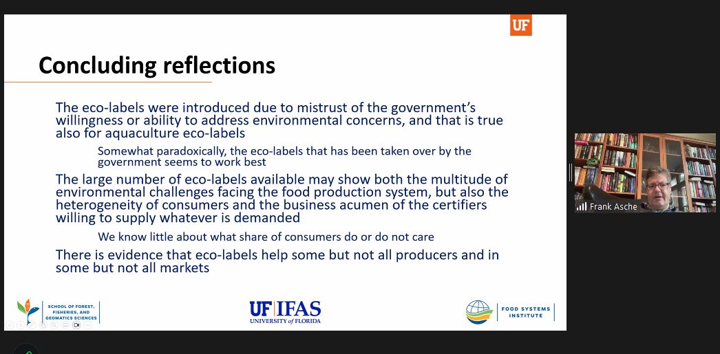 Dr. Frank Asche participó en seminario sobre certificaciones verdes en ...